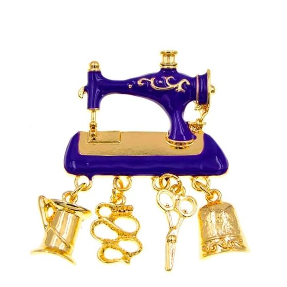 Unlisted | Jewelry | Sewing Machine Brooch | Poshmark